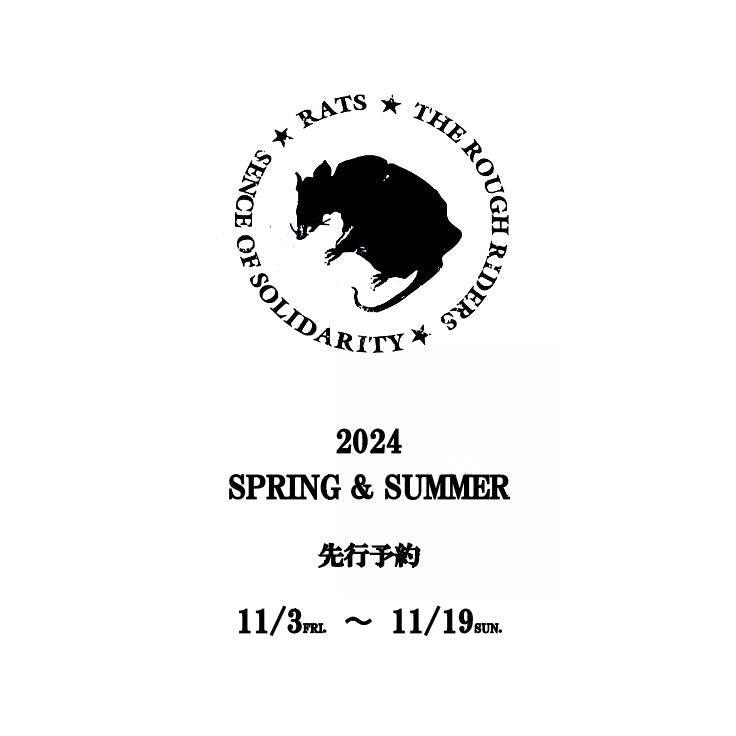 【TAT 2階】 RATS 2024春夏 先行受注開始!!! – TIME AFTER TIME