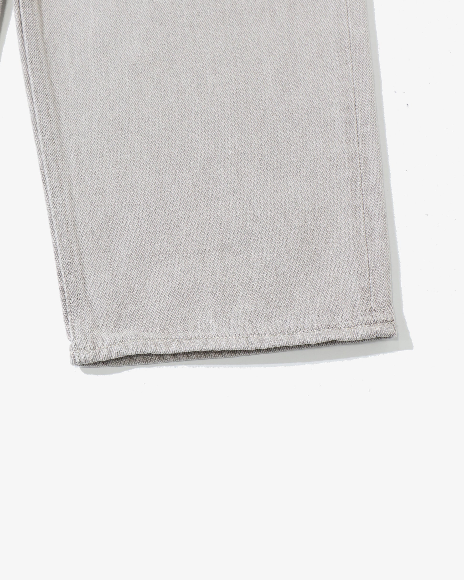 FADED HARD TWIST BROWN DENIM WIDE PANTS LIGHT GRAY – TIME AFTER TIME
