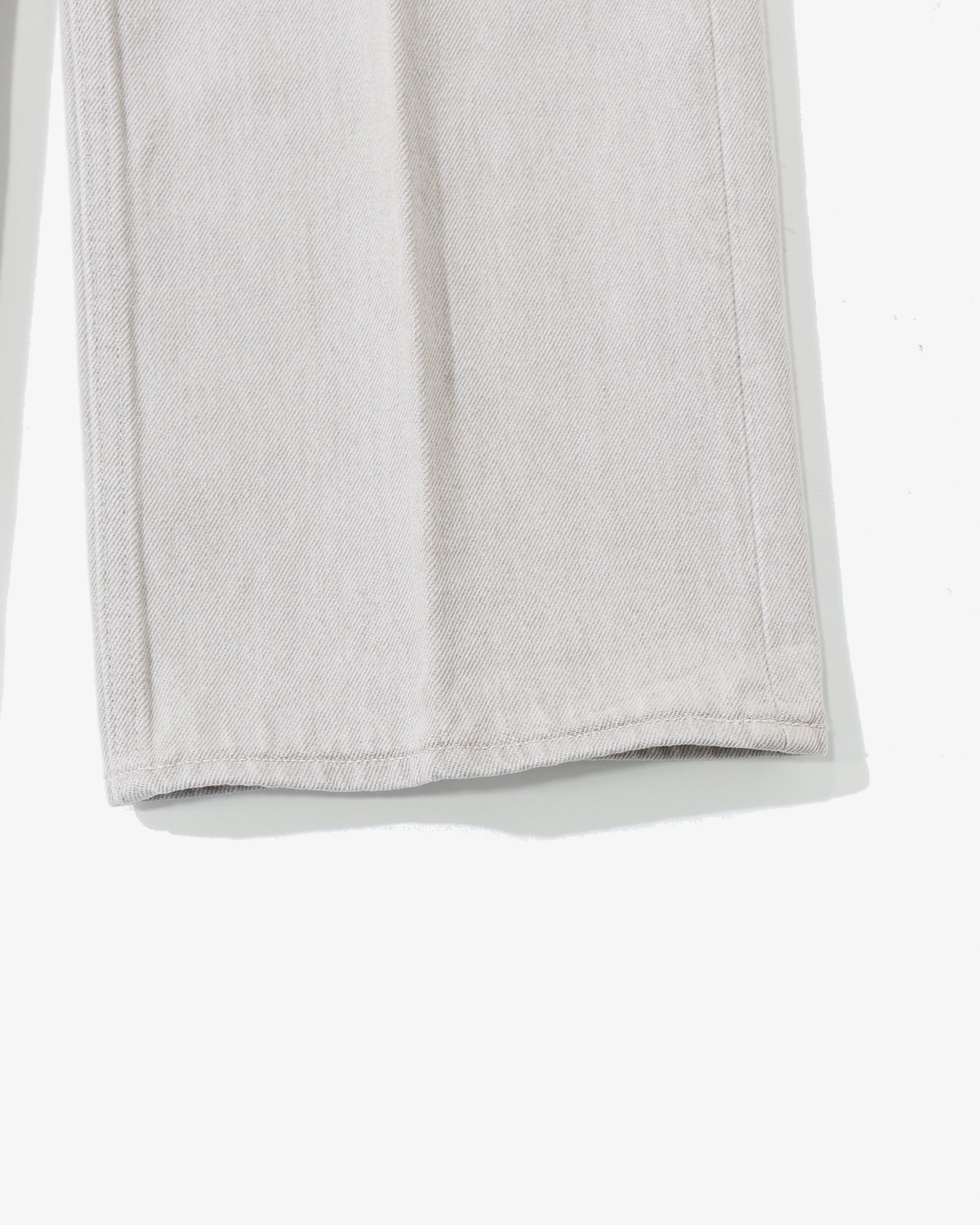 FADED HARD TWIST BROWN DENIM 5P PANTS LIGHT GRAY – TIME AFTER TIME