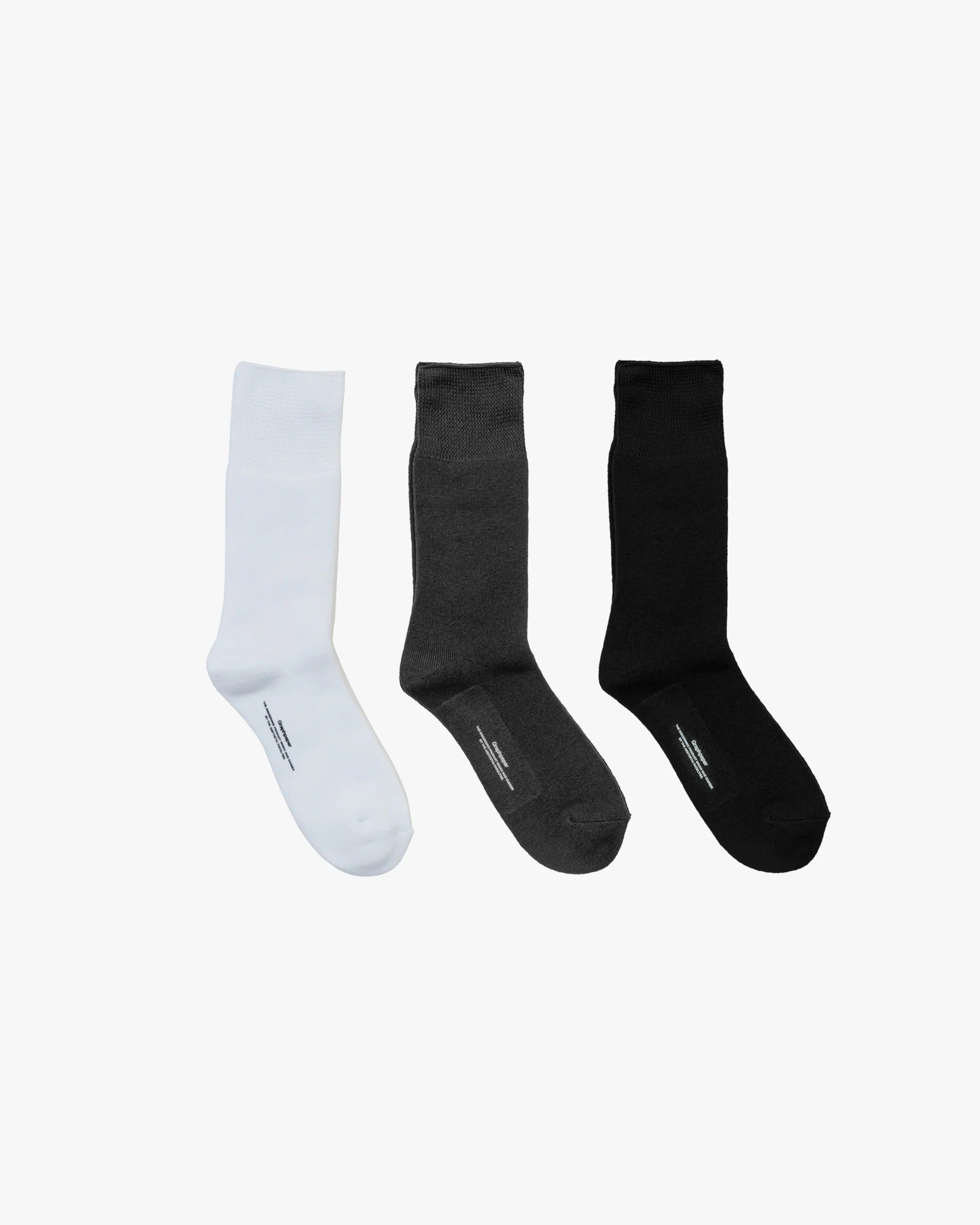 Graphpaper 3-Pack Socks MONOTONE – TIME AFTER TIME